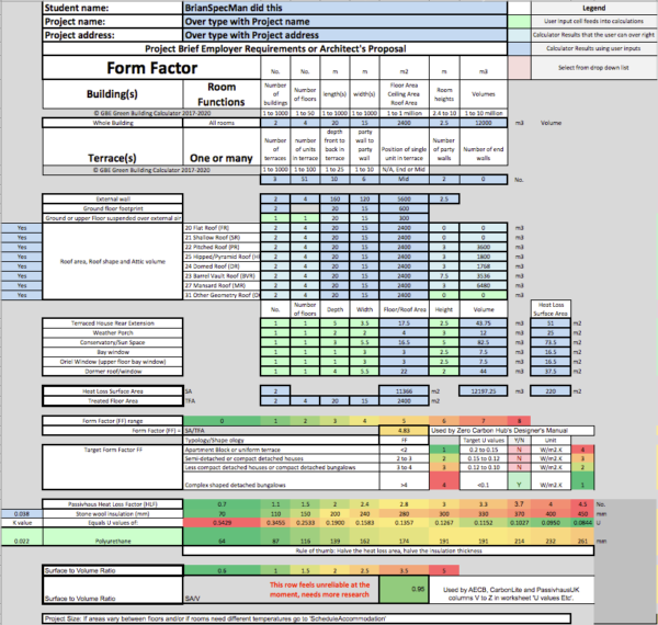 Form Factor Equation - Green Building Encyclopaedia